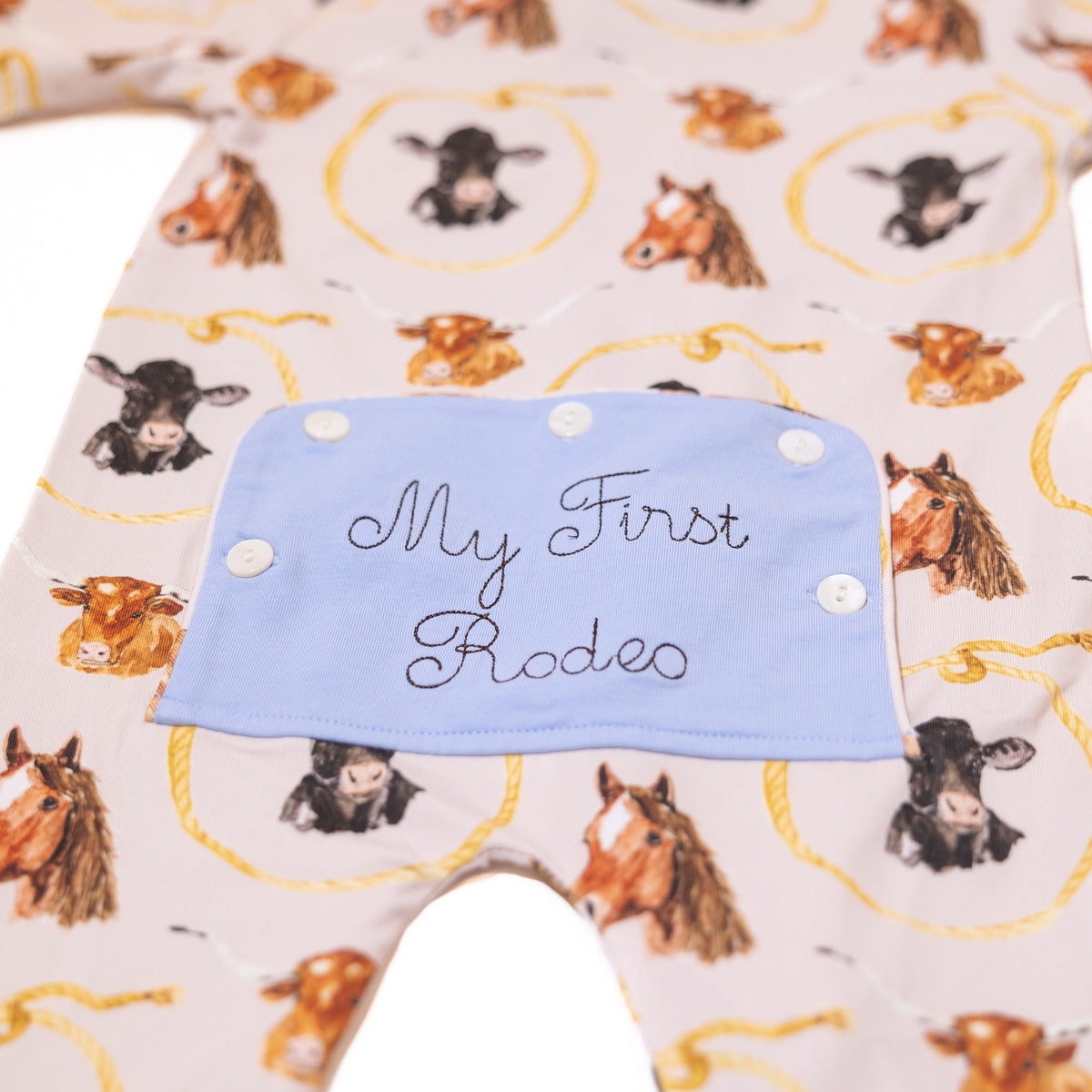 My First Rodeo Pajamas – Boots and Bows Smocking Co.